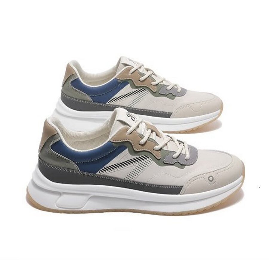 Кроссовки Eblan Light Running (размер 41) Unisex, серо-бежевый/синий ...