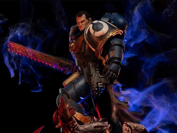 Статуэтка Warhammer 40k Lieutenant Titus (Battleline Edition) 1/6 Scale ...