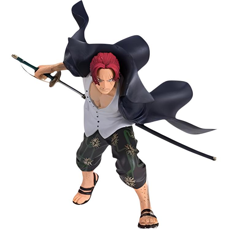 BANPRESTO Фигурка one piece, shanks glasses factory swordmen, красные ...