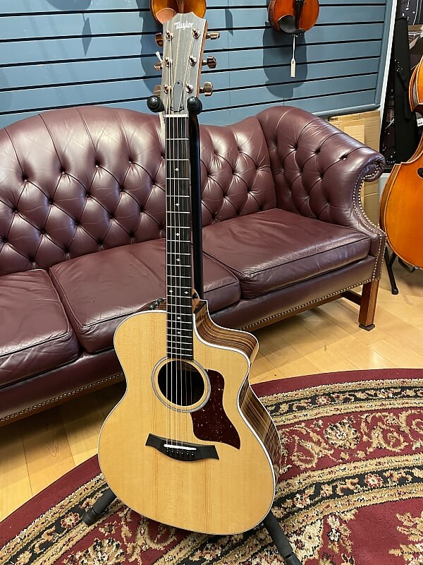 Taylor Cutaway Acoustic/Electric W/Case 2020 Natural 214ce dlx Cutaway ...