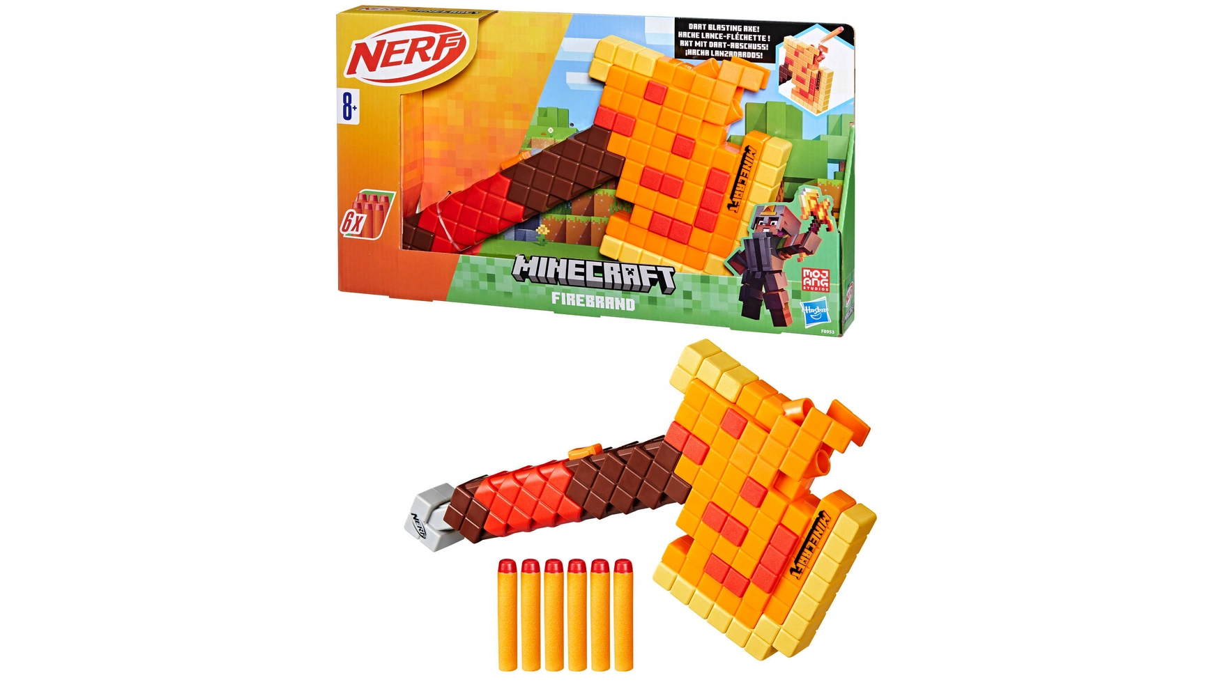 Hasbro Nerf Minecraft Firebrand выгодно купить по цене от 6346 ₽ в ...